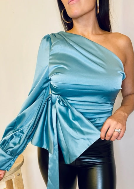 Samantha Blouse- Teal – Boutique West Harmony